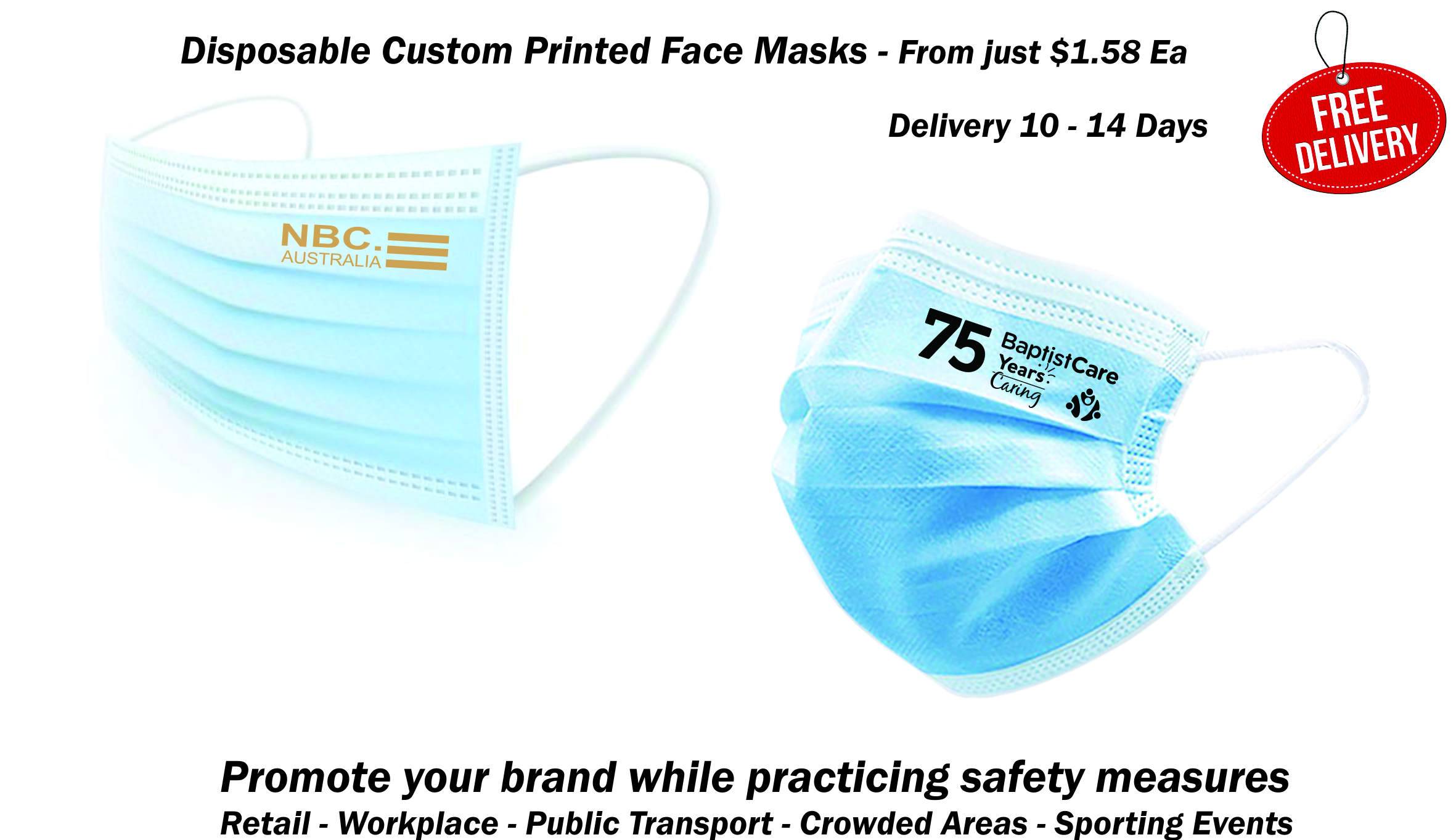 FACE MASKS | From just $1.28 each